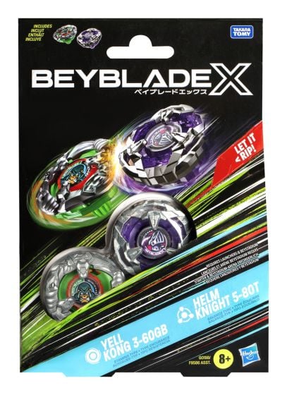 Beyblade X Yell Kong 3-60GB Helm Knight 5-80T — Athena Games Ltd