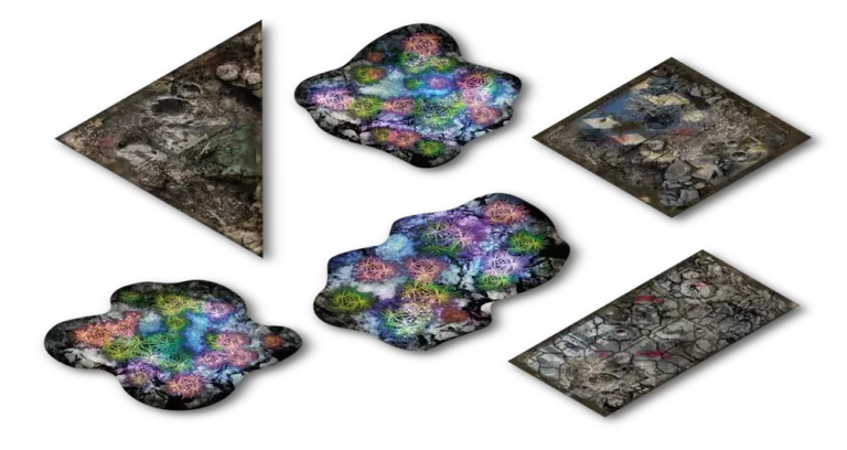 Terrain Crate: Sci-Fi Gaming – Neoprene Terrain Templates (x6) — Athena ...
