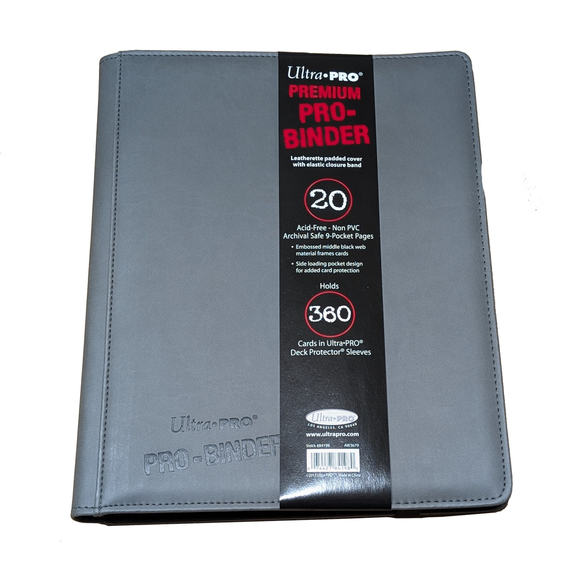 Ultra Pro Premium Pro-Binder 9-Pocket Grey — Athena Games Ltd