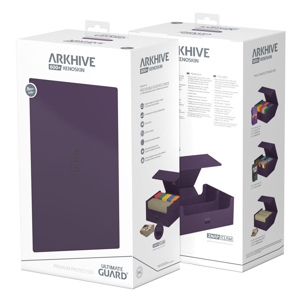 Ultimate Guard Arkhive 800+ Xenoskin Monocolor Purple — Athena Games Ltd