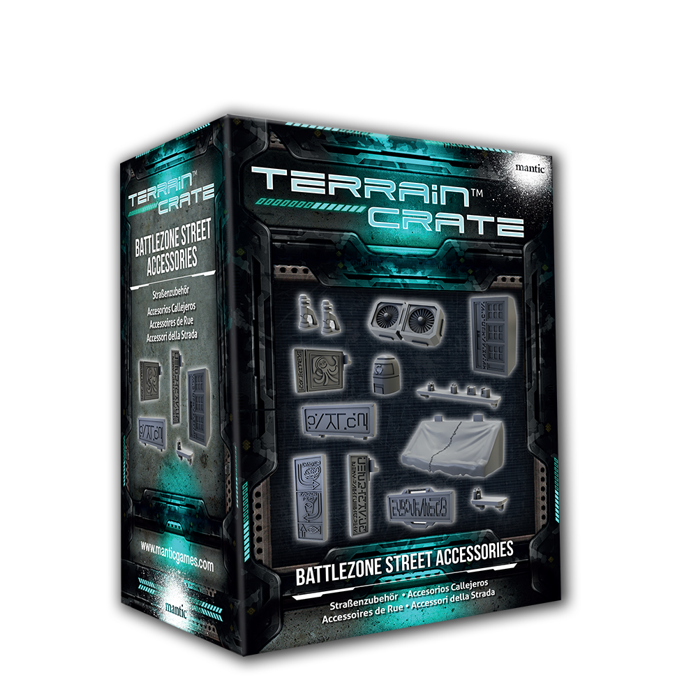 Terrain Crate: Battlezones Street Accessories — Athena Games Ltd
